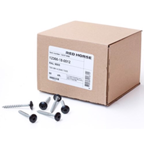 Black mounting screws for acoustic panels | 50 pcs 4.5 x 45 mm